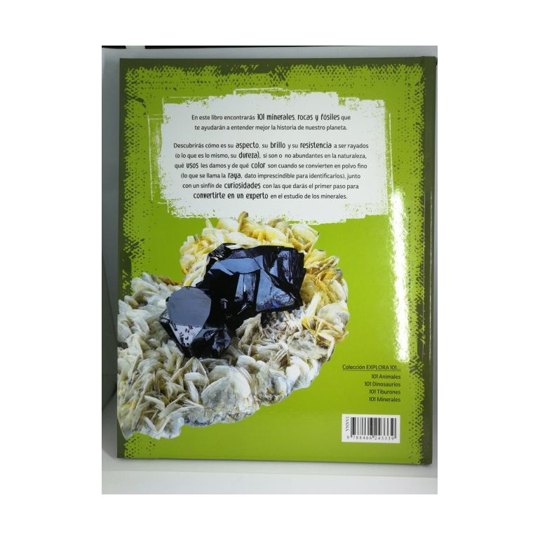 Libro 101 Minerales, Rocas y Fósiles